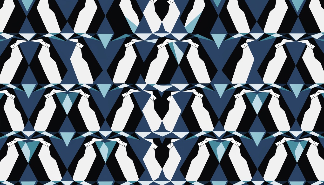 Free Penguin Tessellation Pattern Image - Penguin, Tessellation ...