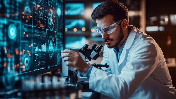 Free Scientist Using Microscope Image | Download at StockCake