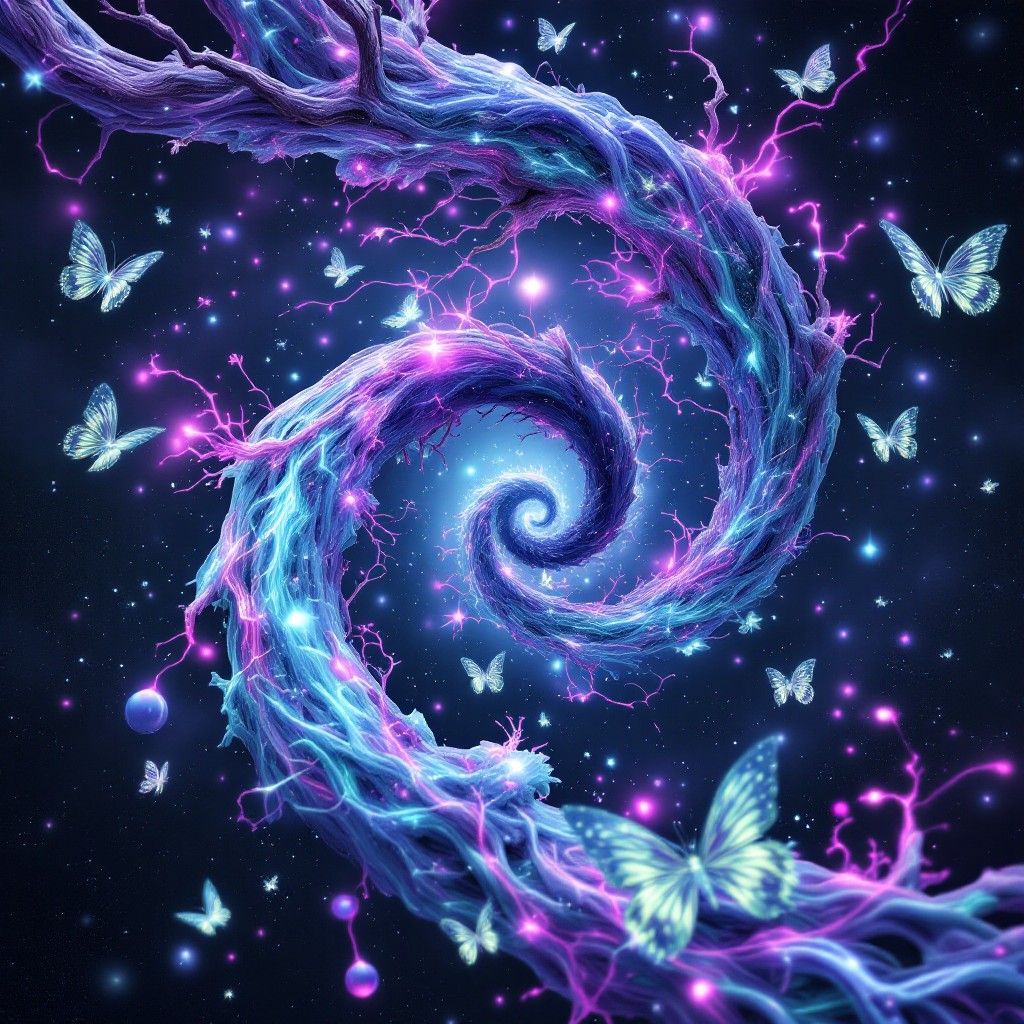 Free Magical Butterfly Spiral Image - Butterfly, Spiral, Magical ...