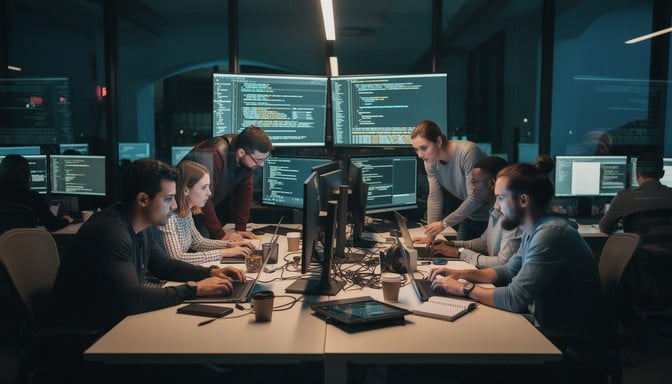 Free Teamwork Solves Problems Image - Programming, Teamwork, Collaboration | Download at StockCake