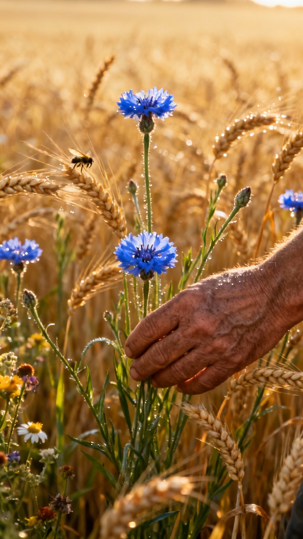 Free Blue Among Gold Photo - Cornflower, Wheat, Golden | Download at ...