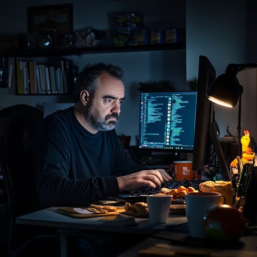 Free Late Night Coding Image - Man, Coding, Computer | Download at ...