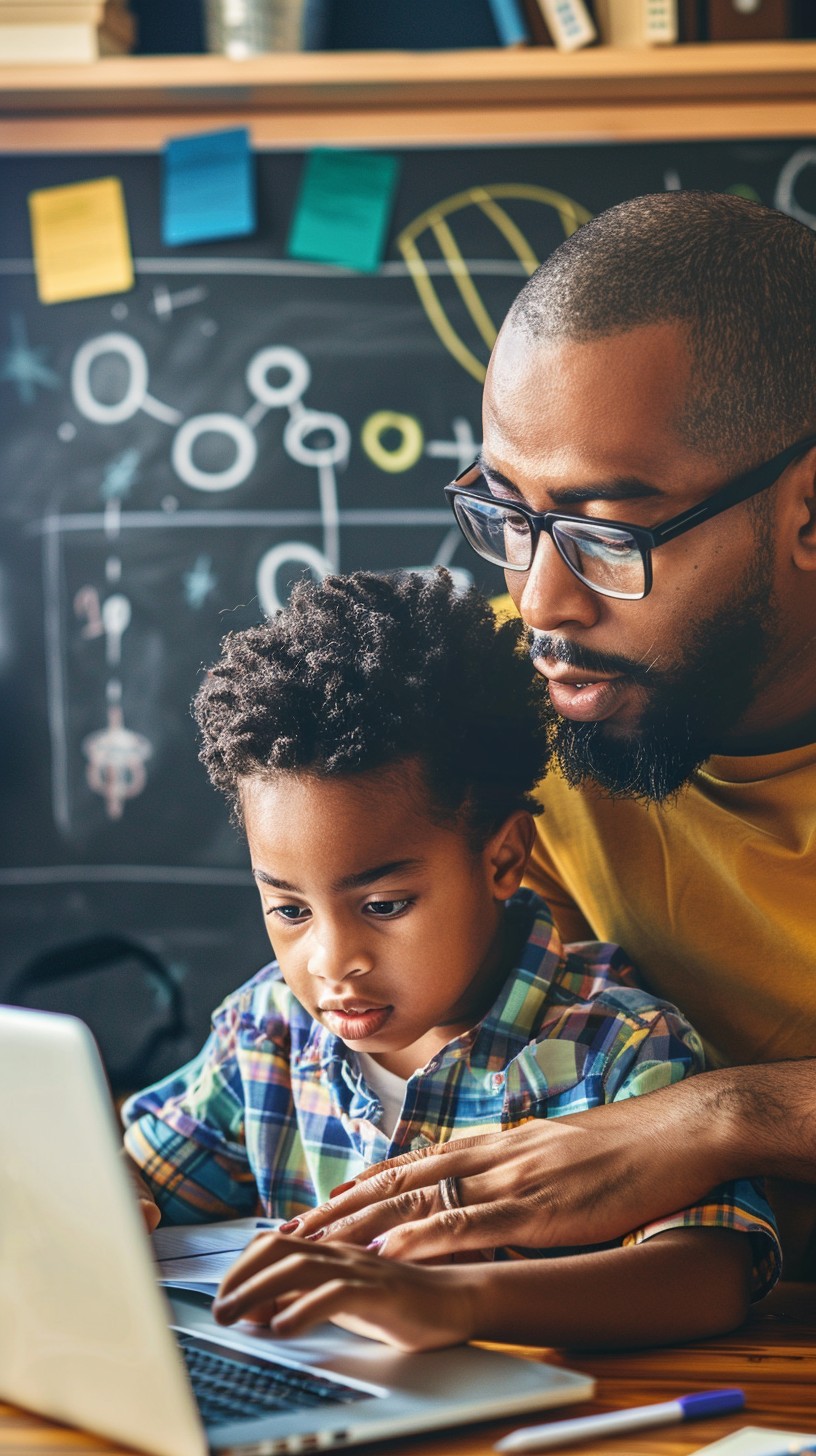 Free Learning Together Happily Image - Learning, Education, Father ...