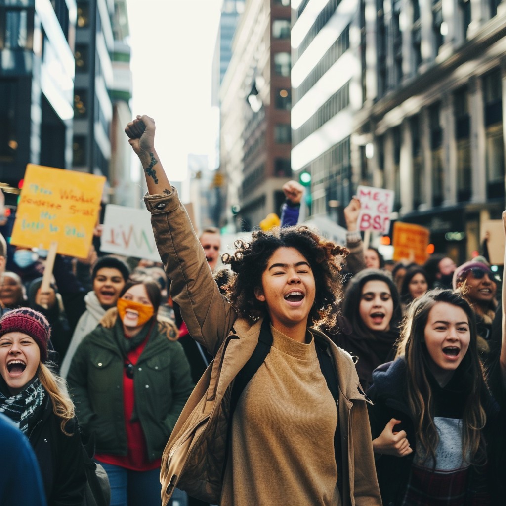 Free Energetic Street Protest Image - Protest, Demonstration, Activists ...