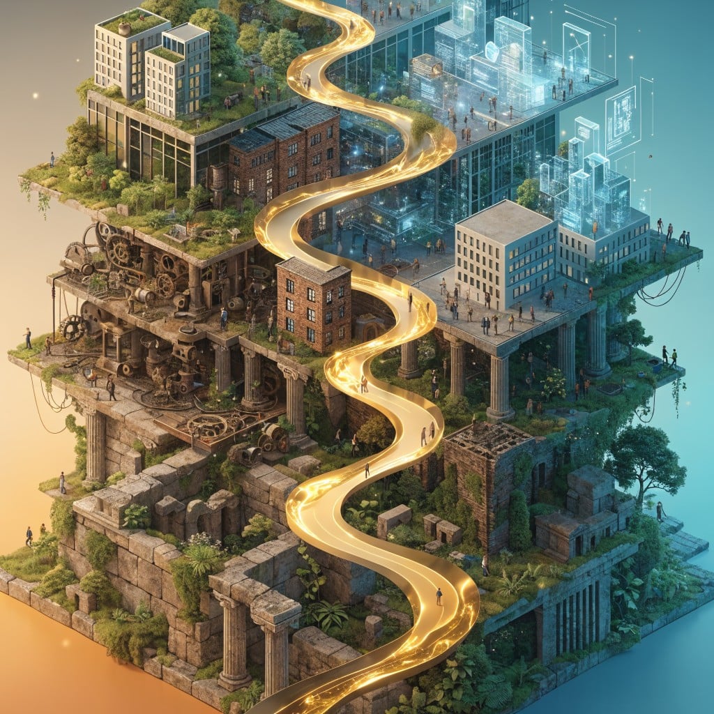 Free Timeline Journey Upward Image - Isometric, Timeline, History ...