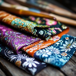 Free Colorful patterned fabrics Image - Fabrics, Colorful, Patterns ...