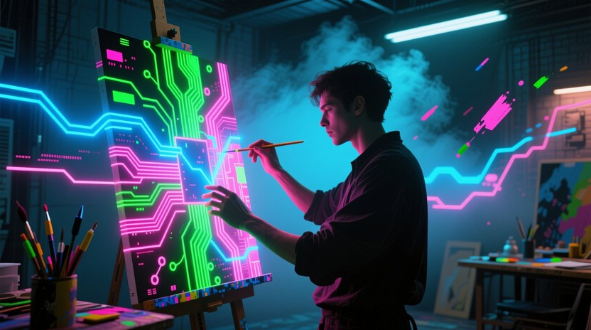 Free Neon Art Creator Image - Digital, Neon, Holographic | Download at ...