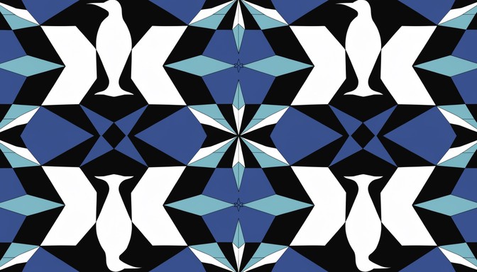 Free Penguin Geometric Tessellation Image - Penguin, Geometric ...