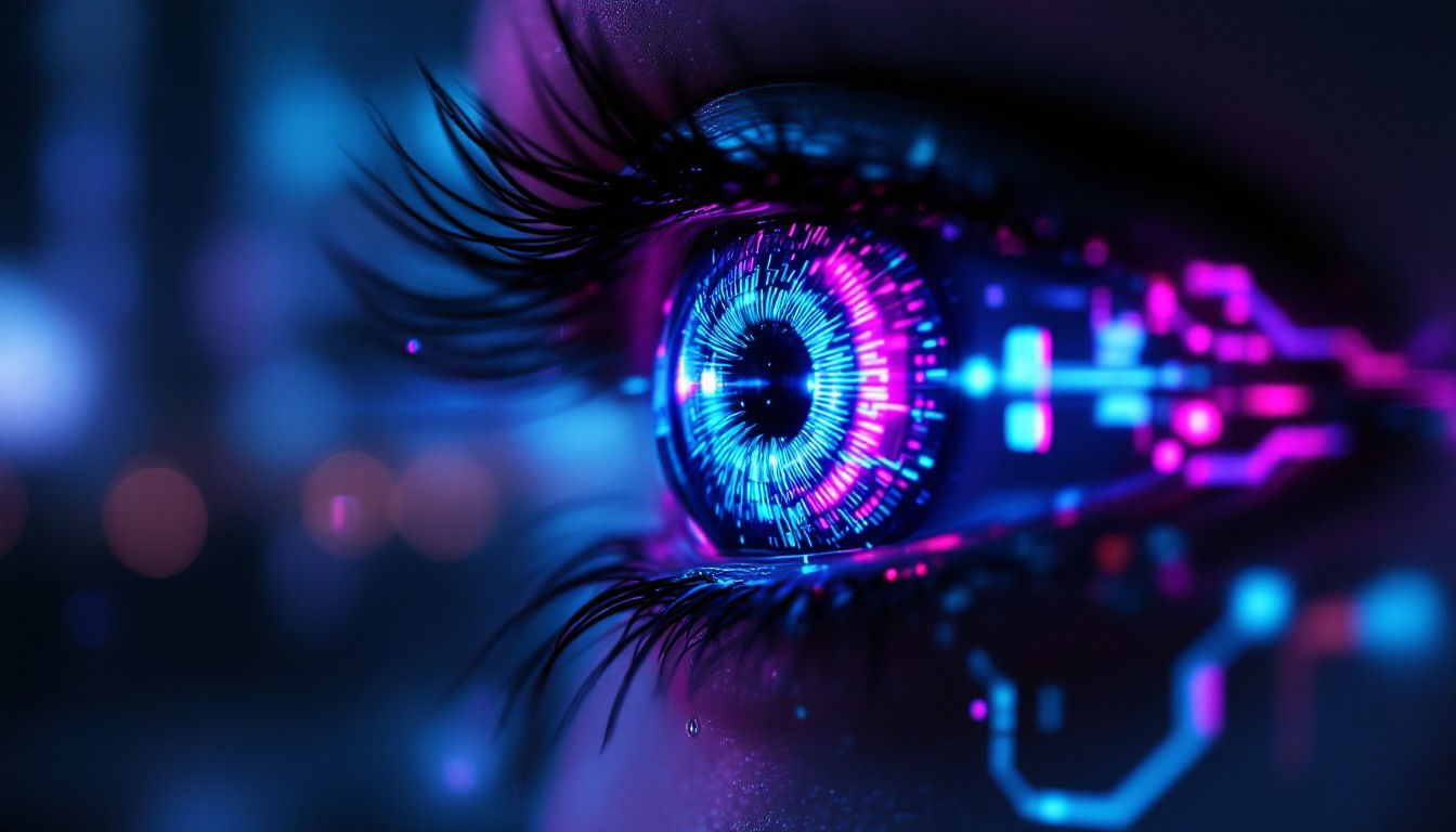 Free Neon Eye Technology Image - Cyberpunk, Eye, Neon | Download at ...