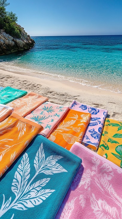 Free Colorful beach towels Image - Beach, Towels, Colorful | Download ...