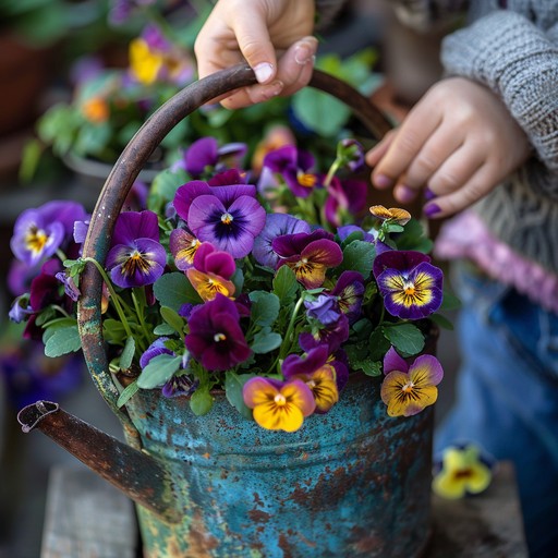 Free Colorful Pansies Arranged Photo - Pansies, Flowers, Rustic ...