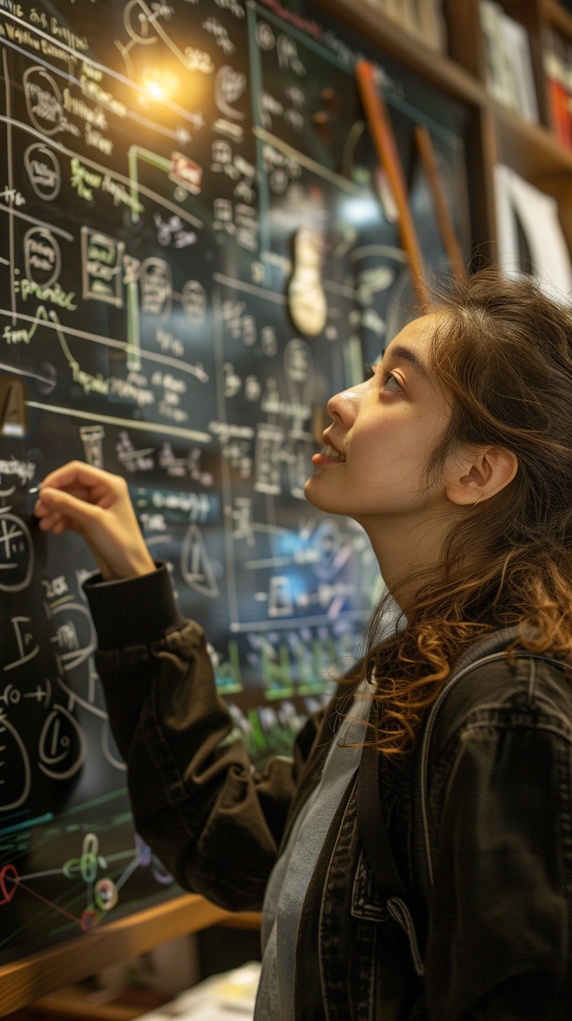 Free Studying Complex Theories Image - Woman, Mathematics, Learning ...