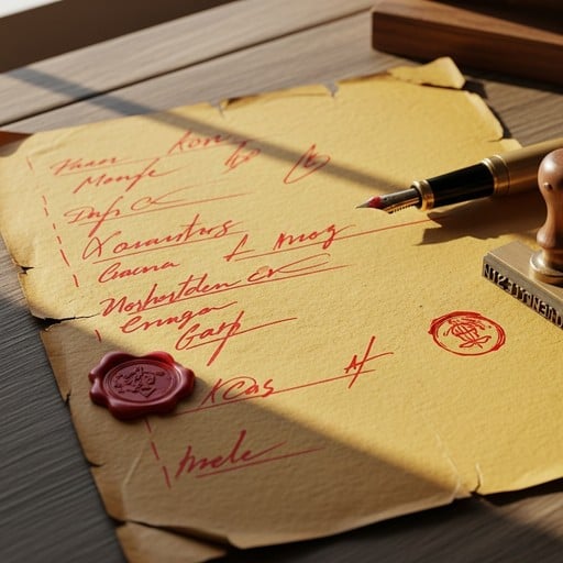 Free Vintage Manuscript Corrections Image Parchment Manuscript