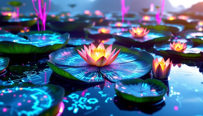 Free Cyberpunk Lily Ecosystem Image - Neon, Cyberpunk, Lily | Download ...