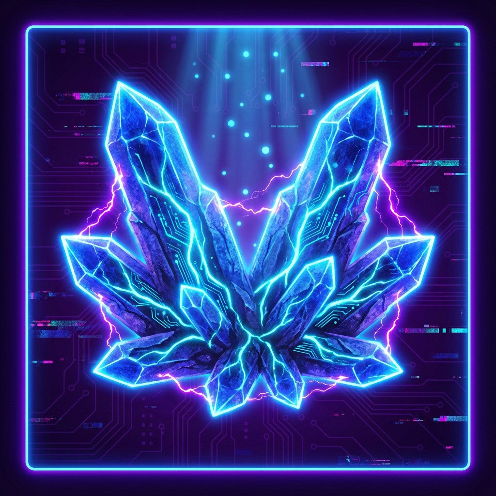 Free Cyberpunk Crystal Bloom Photo - Cyberpunk, Neon, Crystal ...