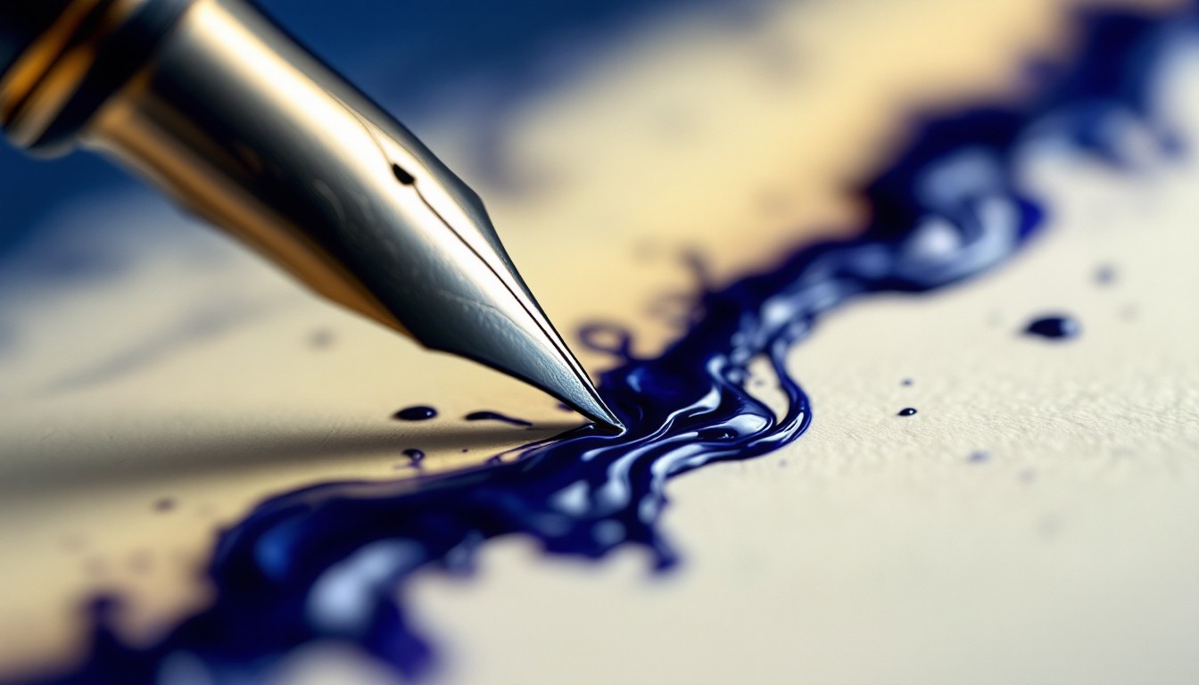 Free Ink Meets Paper Image - Fountain, Pen, Nib | Download at StockCake
