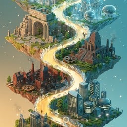 Free Timeline Journey Upward Image - Isometric, Timeline, History ...