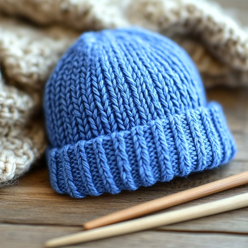 Free Knitted Blue Beanie Image - Knitting, Beanie, Wool | Download at ...