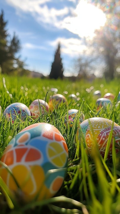 Free Easter Eggs Hunt Image - Easter, Eggs, Colorful | Download at ...