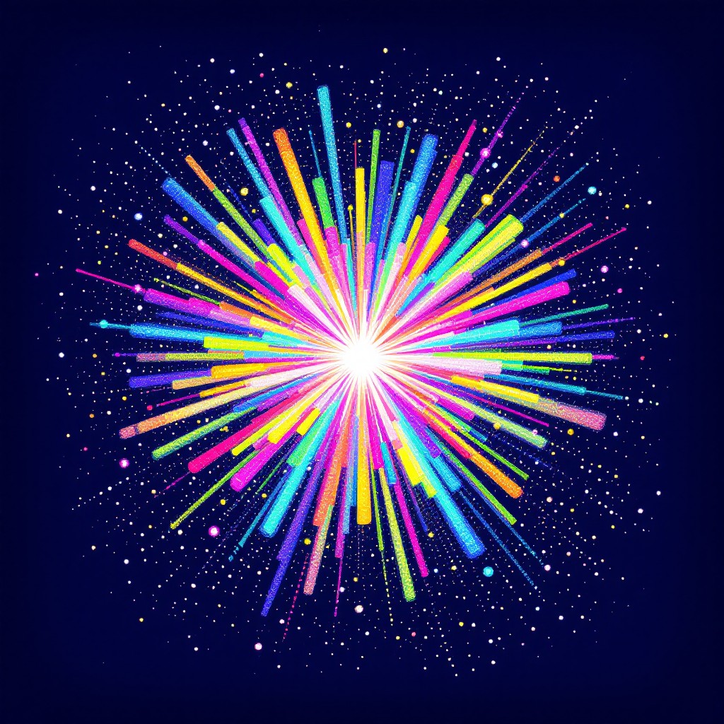 Free Radiant Color Explosion Image - Explosion, Colorful, Radial ...