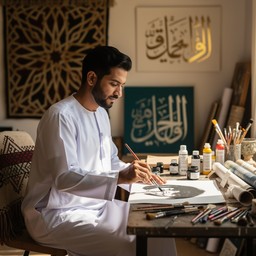 Free Emirati Artist Creating Image - Emirati, Artist, Woman | Download ...