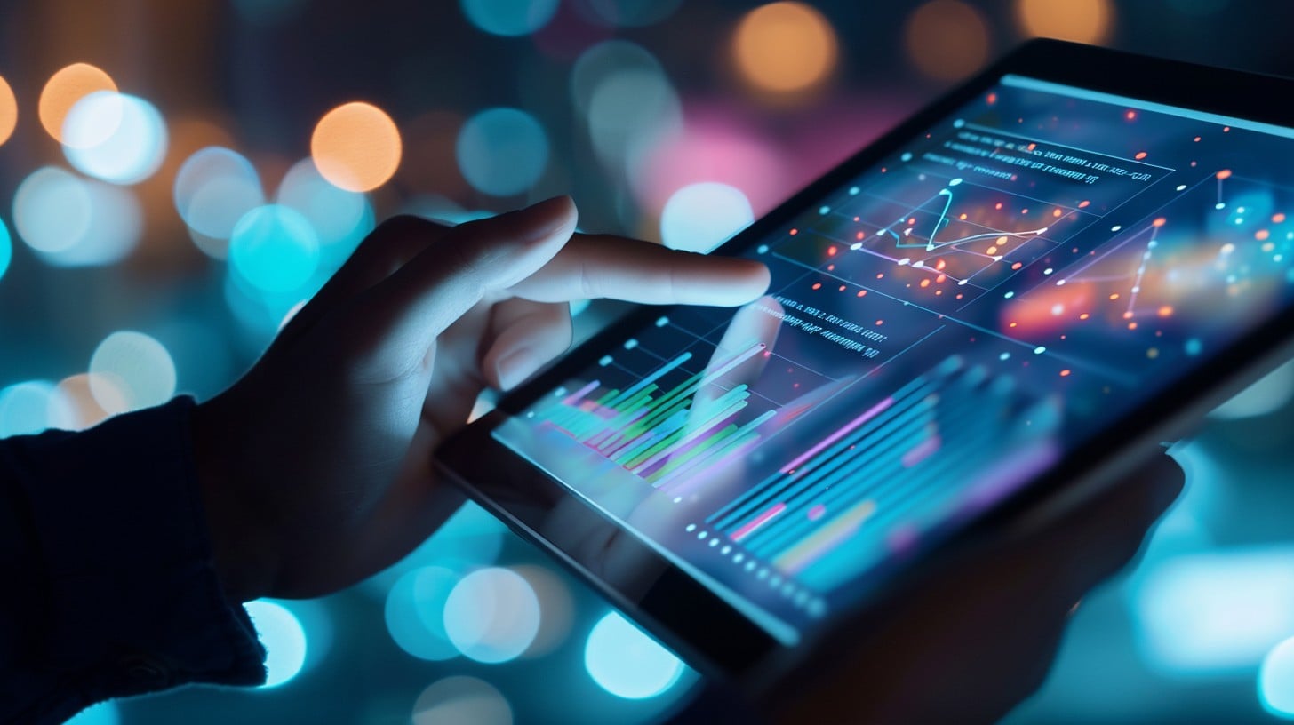 Free Interactive Data Analysis Image Technology Data Tablet