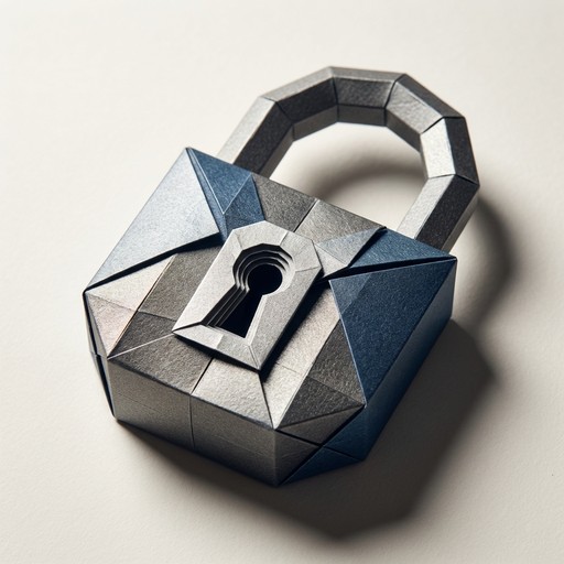 Free Paper Padlock Sculpture Image - Origami, Padlock, Papercraft ...
