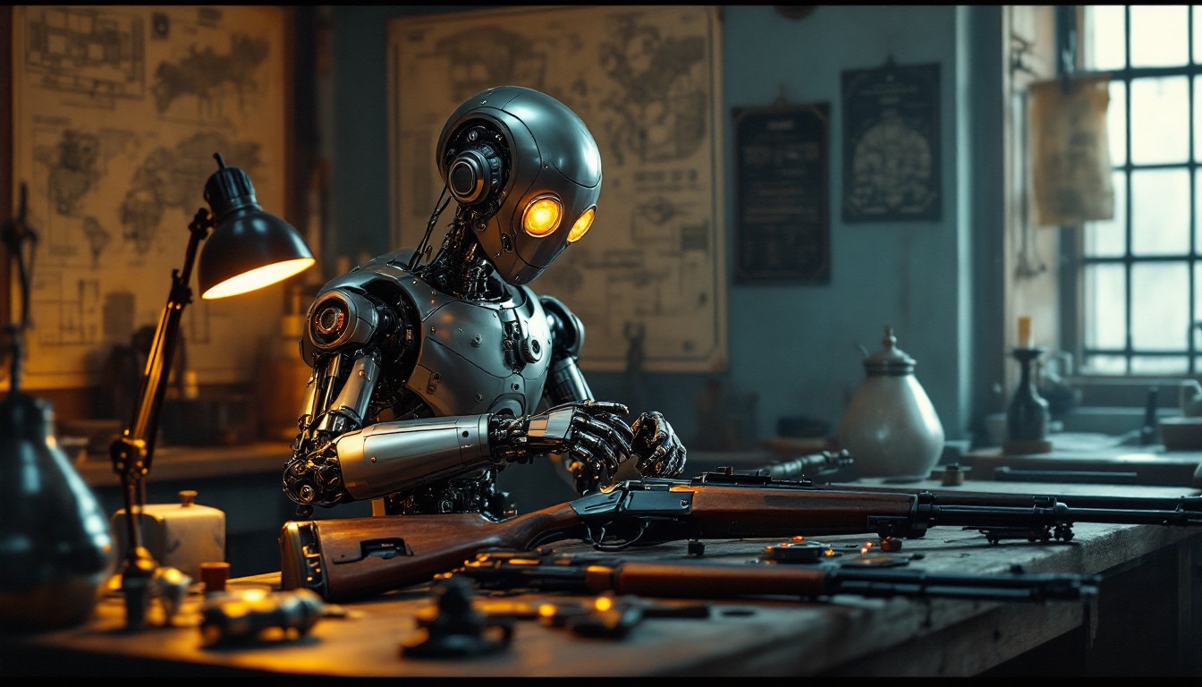 Free Mechanical Gunsmith Workshop Photo Robot Laboratory Workshop