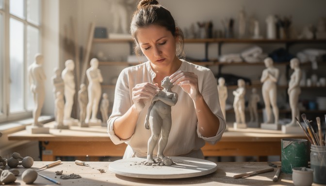 Free Sculpting human forms Image - Sculptor, Studio, Clay | Download at ...