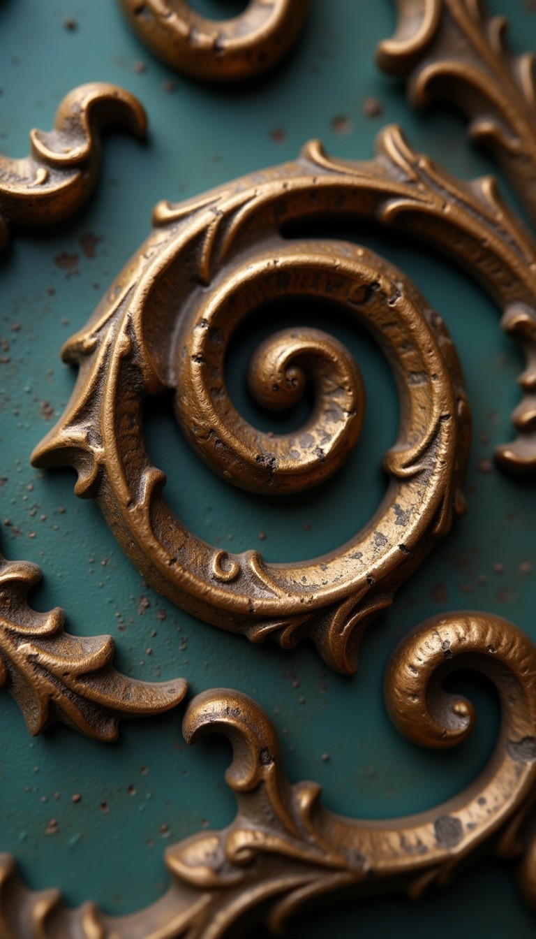 Free Gilded Spiral Detail Photo - Scrollwork, Spiral, Metalwork ...