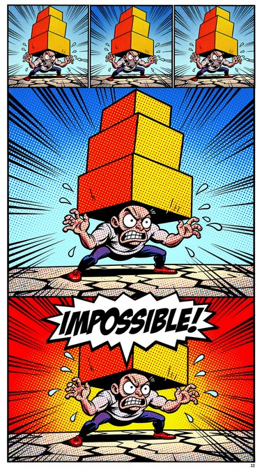 Free Impossible Burden Breaking Image - Illustration, Comic, Popart ...