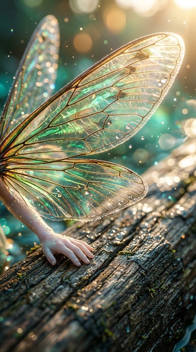 Free Fairy Wings Glow Image - Fairy, Wings, Iridescent | Download at ...