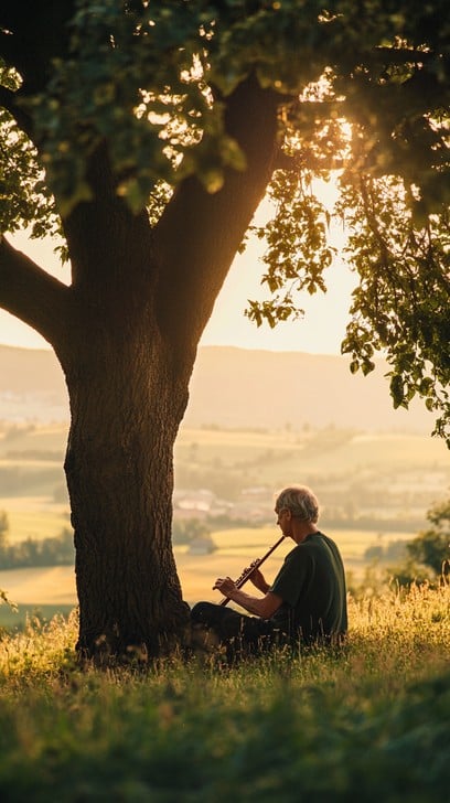 Free Guitarist Under Tree Image - Guitarist, Sunset, Tree | Download at ...