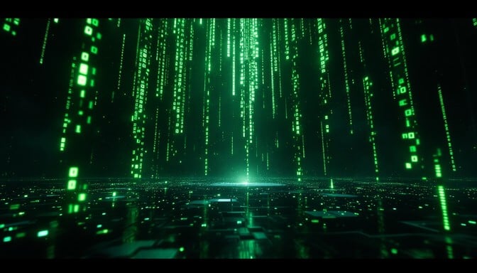 Free Digital Rain Falls Image | Download at StockCake