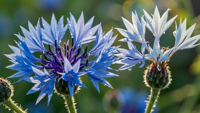 Free Blue Cornflower Macro Photo - Cornflower, Blue, Flower | Download at StockCake