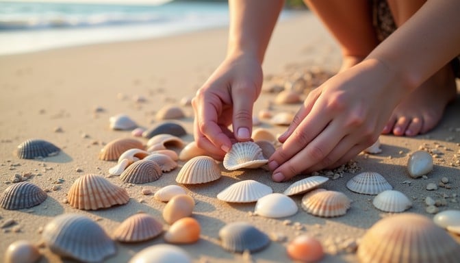 Free Beachcombing gentle hands Image | Download at StockCake