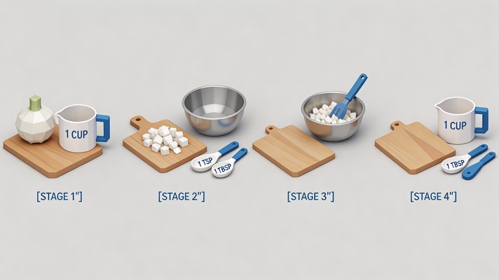Free Kitchen Preparation Stages Image - 3d, Isometric, Diorama ...