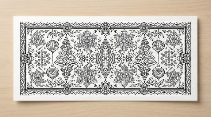 Free Christmas Coloring Design Image - Christmas, Coloring, Holiday ...