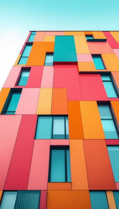 Free Vibrant Urban Facade Image - Architecture, Building, Modern ...