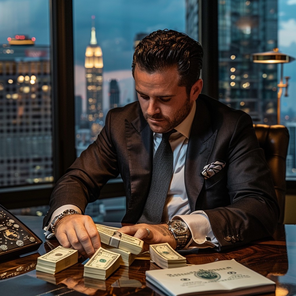 Free Executive Counting Cash Photo Businessman Counting Money