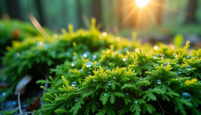 Free Dewy Moss Glow Image - Moss, Dew, Macro | Download at StockCake
