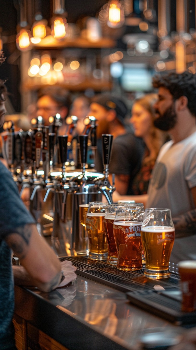 Free Busy Brewery Scene Image - Brewery, Bar, Beer | Download at StockCake