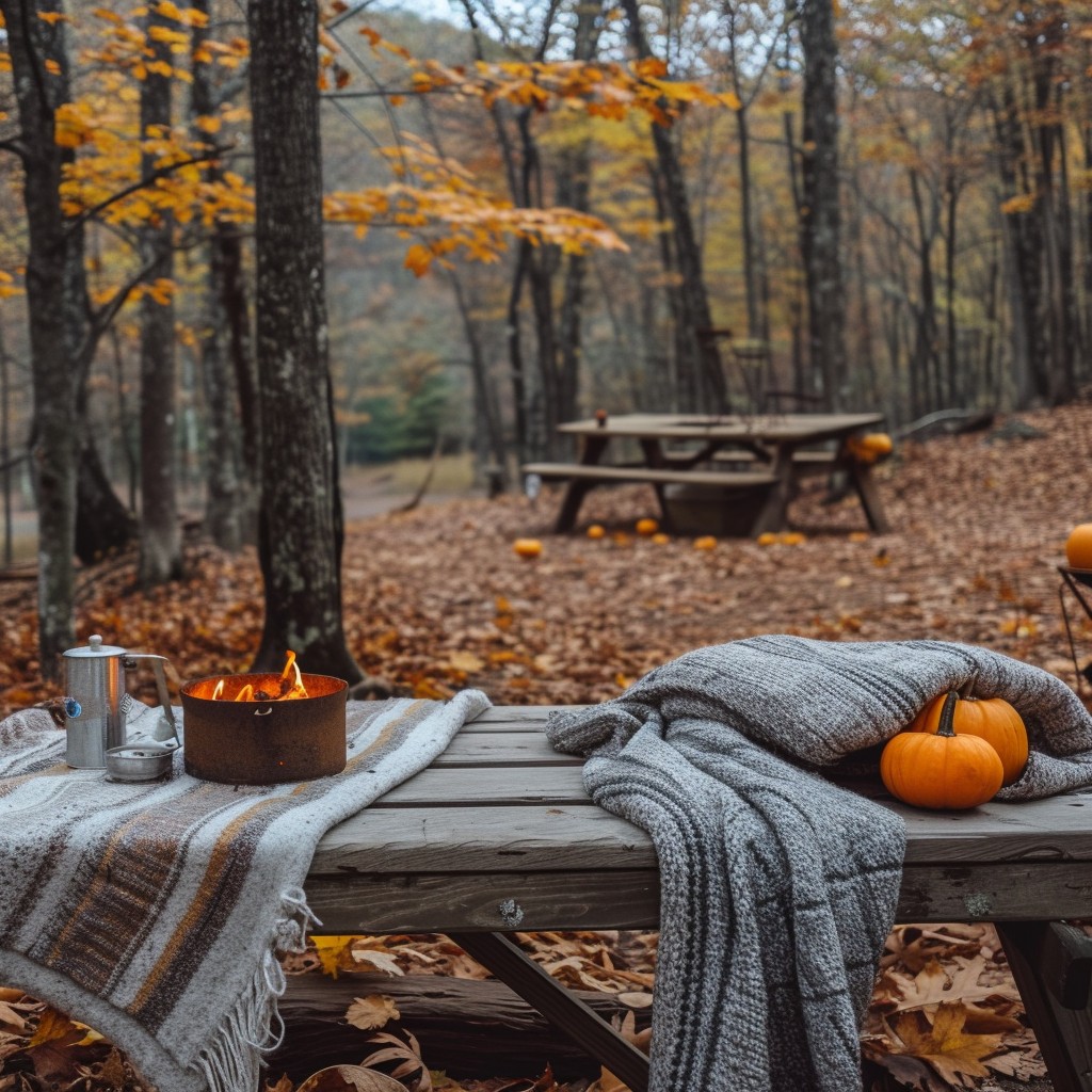 Free Autumn Picnic Scene Image - Autumn, Picnic, Forest | Download at ...