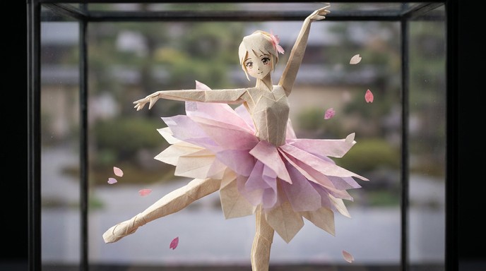 Free Paper Ballerina Art Image - Origami, Ballerina, Papercraft ...