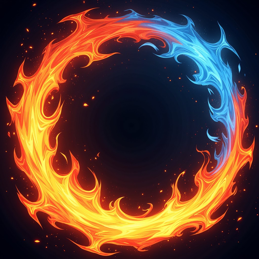 Free Dual-Flame Vortex Image - Flames, Vortex, Circle | Download at ...