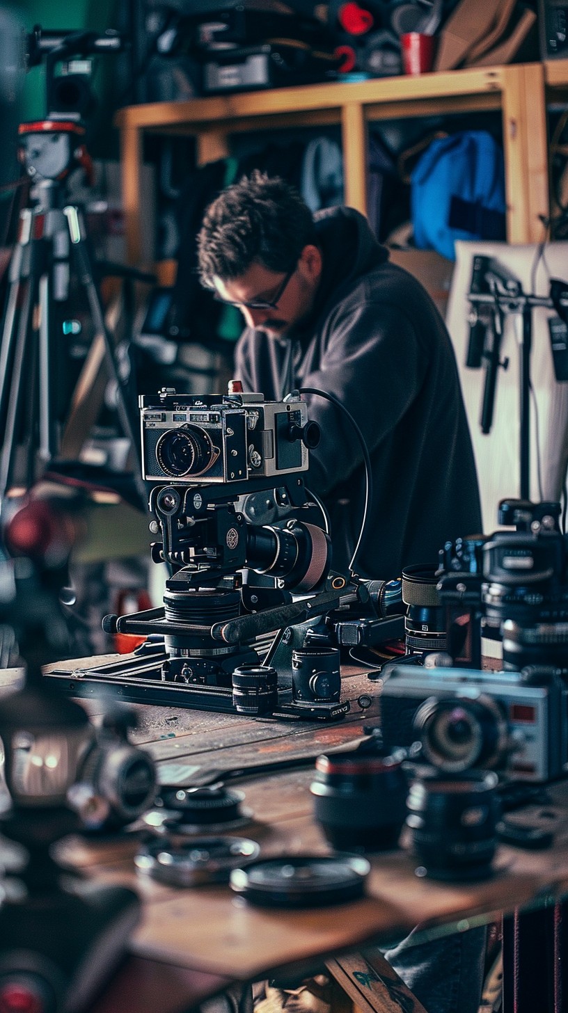 Free Camera Technician Working Image - Camera, Technician, Workshop ...