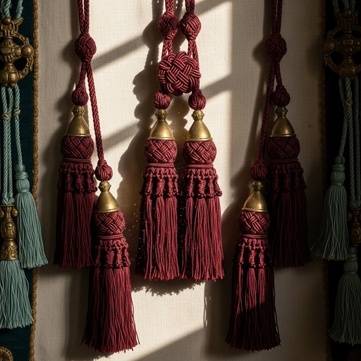 Free Luxurious hanging tassels Image - Tassels, Burgundy, Silk ...