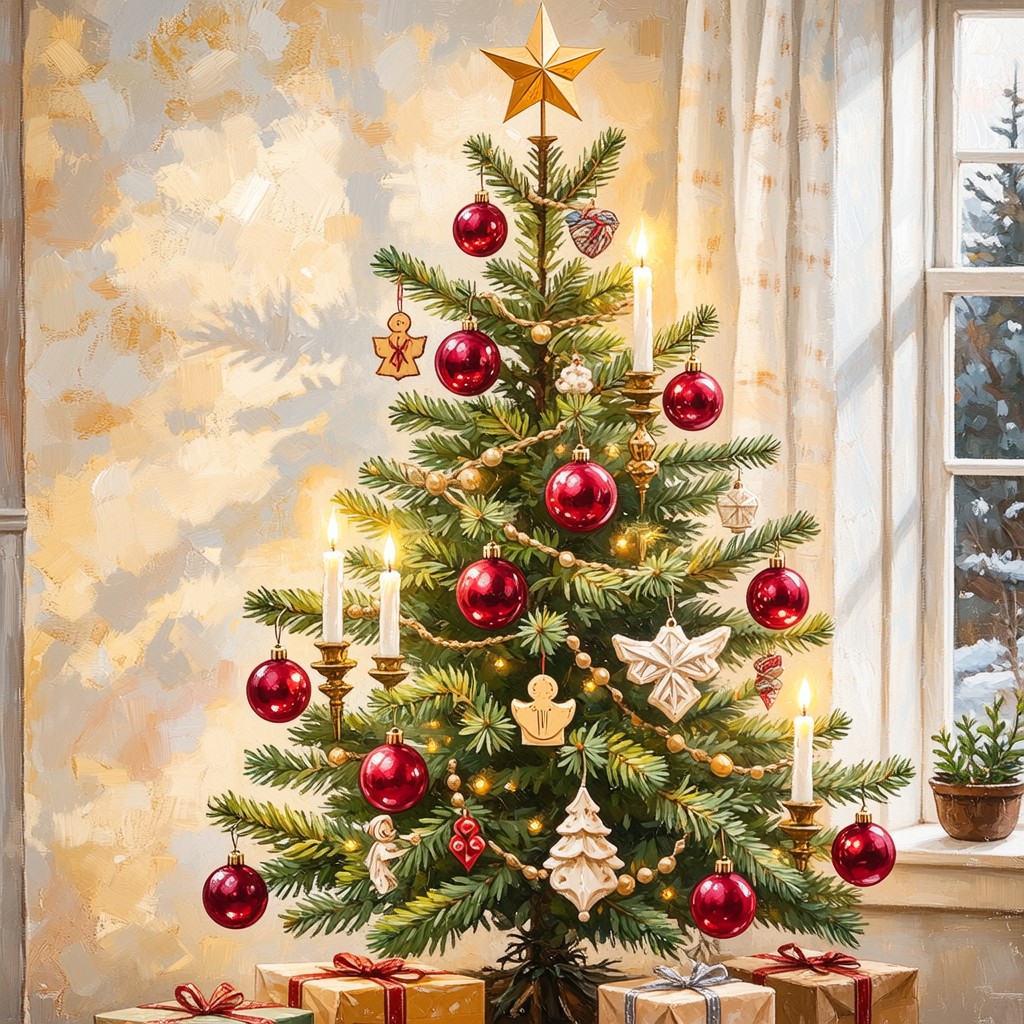 Free Traditional Christmas Masterpiece Image - Christmas, Tree ...
