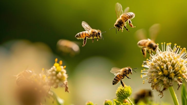 Free Bees Collecting Pollen Image - Bees, Pollen, Flying | Download at ...