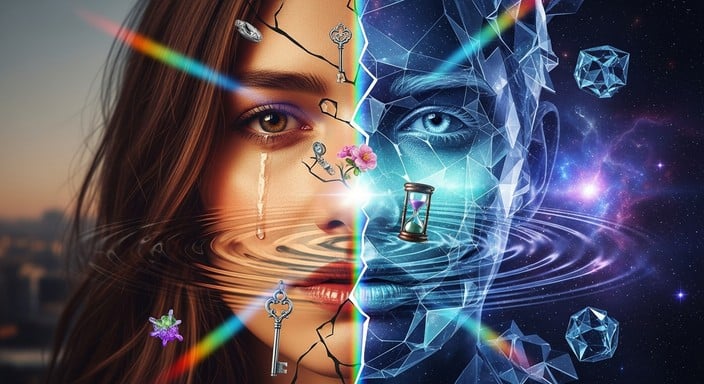 Free Reality Split Portrait Photo - Woman, Portrait, Surreal | Download at StockCake